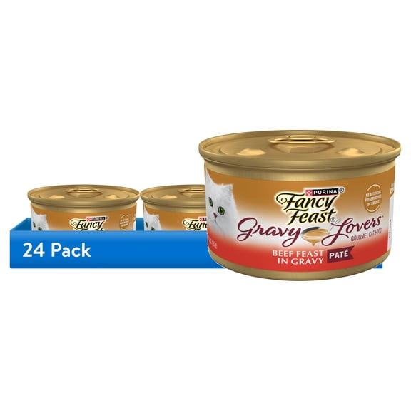 (12 pack) Purina Fancy Feast Senior Classic Pate Wet Cat Food, Minced ...