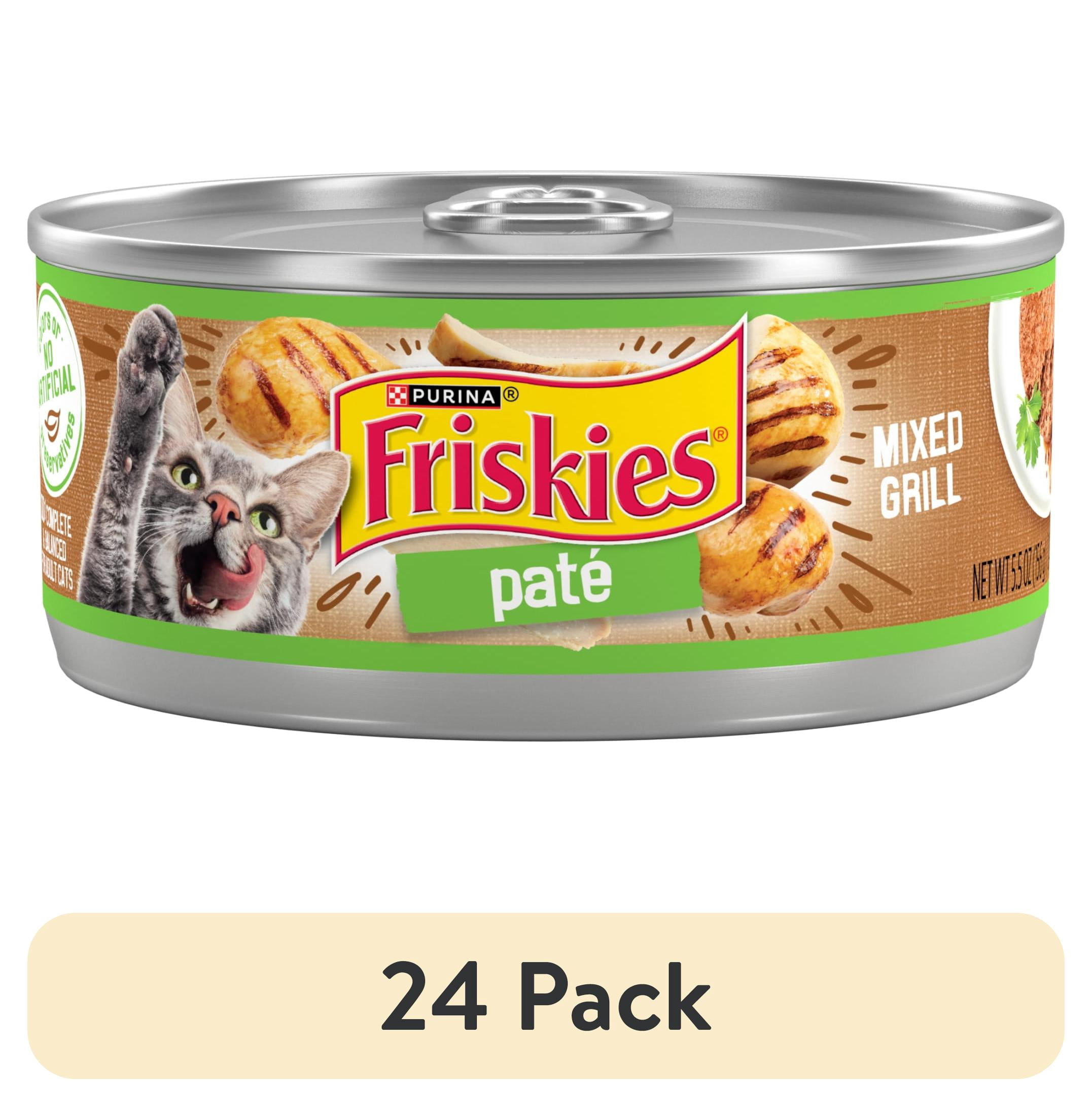 (24 pack) Purina Friskies Pate, Mixed Grill, Wet Cat Food, 5.5 oz Can ...