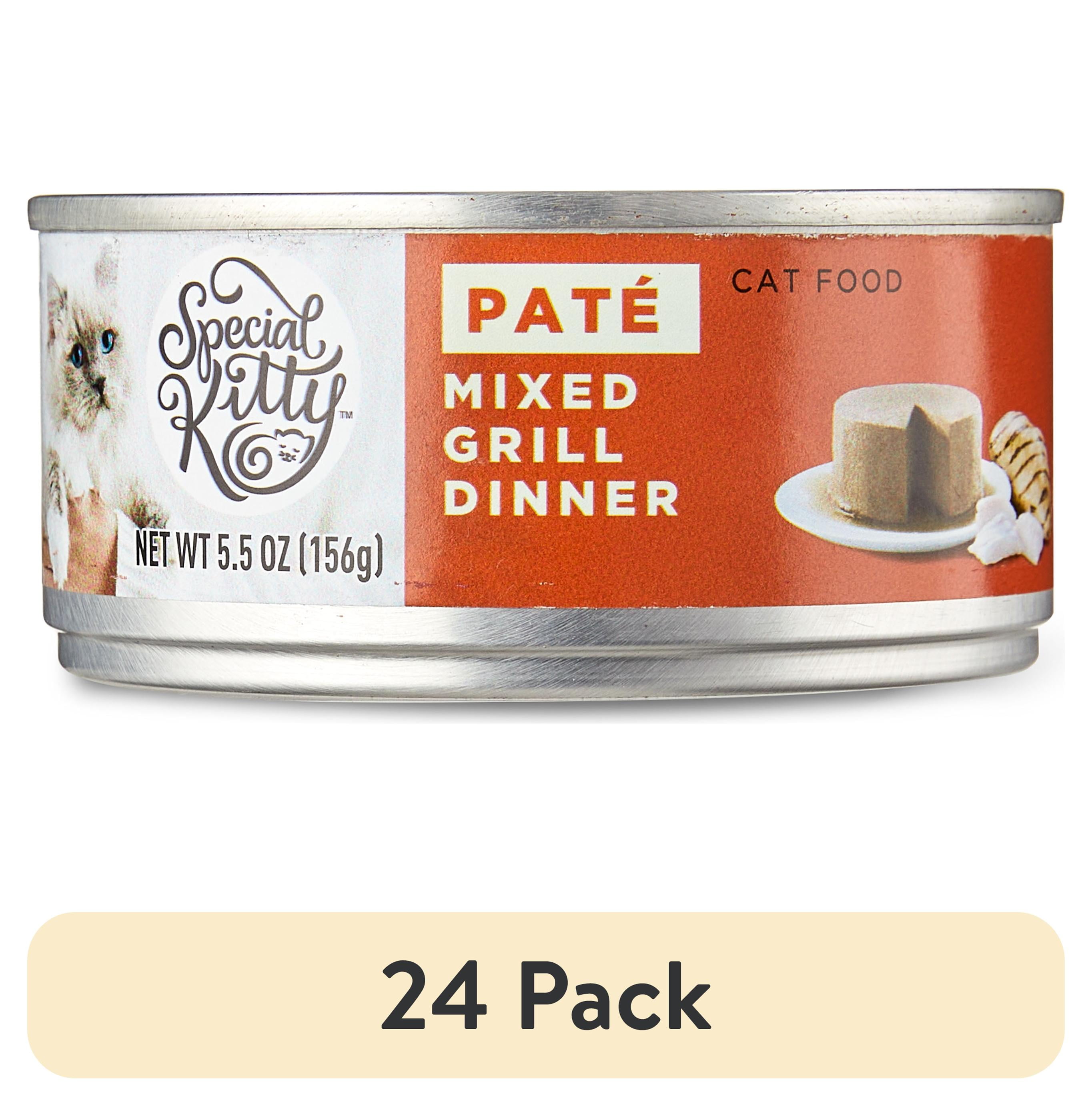 (24 pack) Special Kitty Mixed Grill Dinner Pate Wet Cat Food, 5.5 oz ...