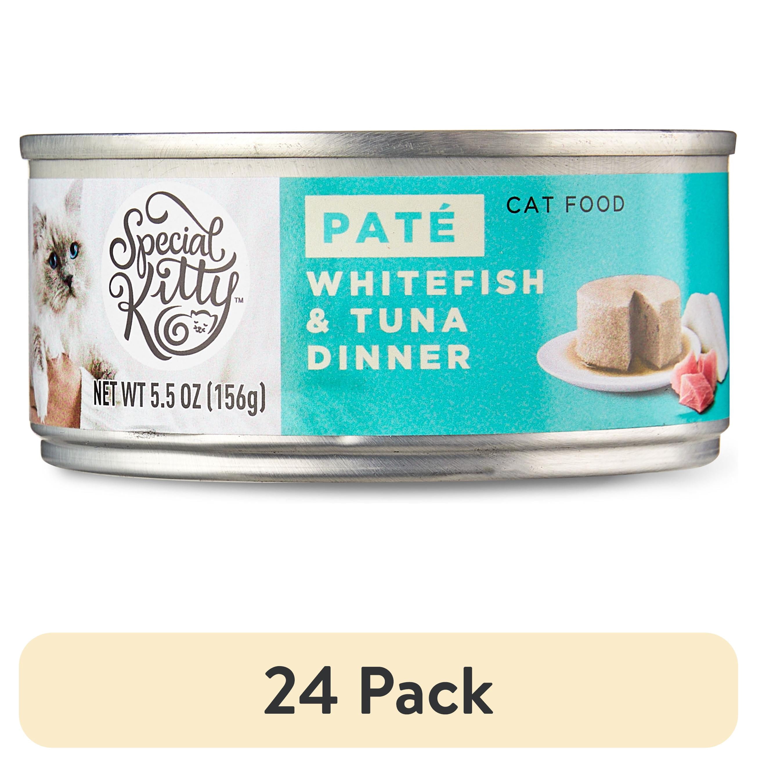 (24 pack) Special Kitty Whitefish & Tuna Dinner Pate Wet Cat Food, 5.5 ...