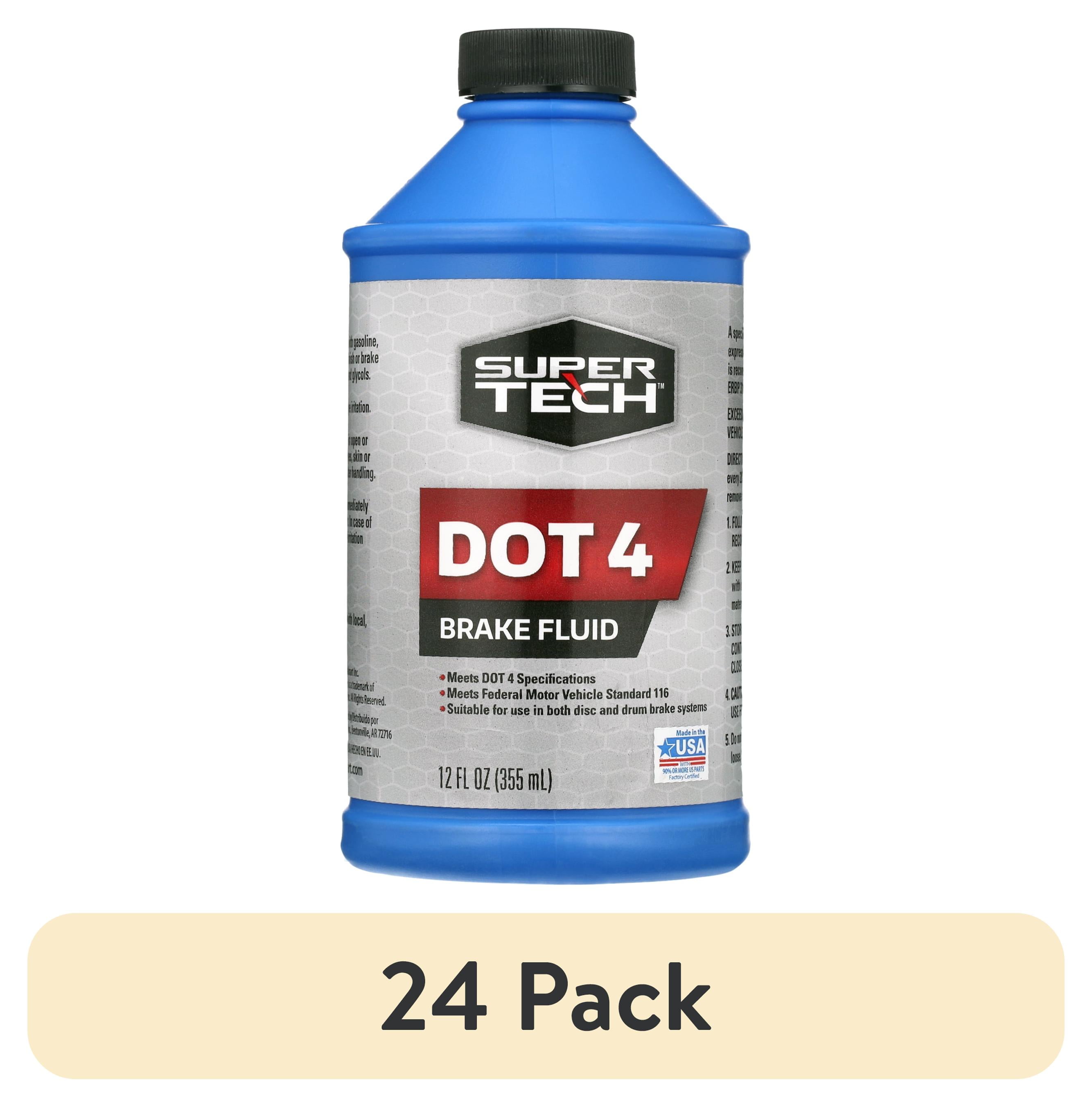 (24 pack) Super Tech Dot 4 Brake Fluid, 12 fl oz - Walmart.com