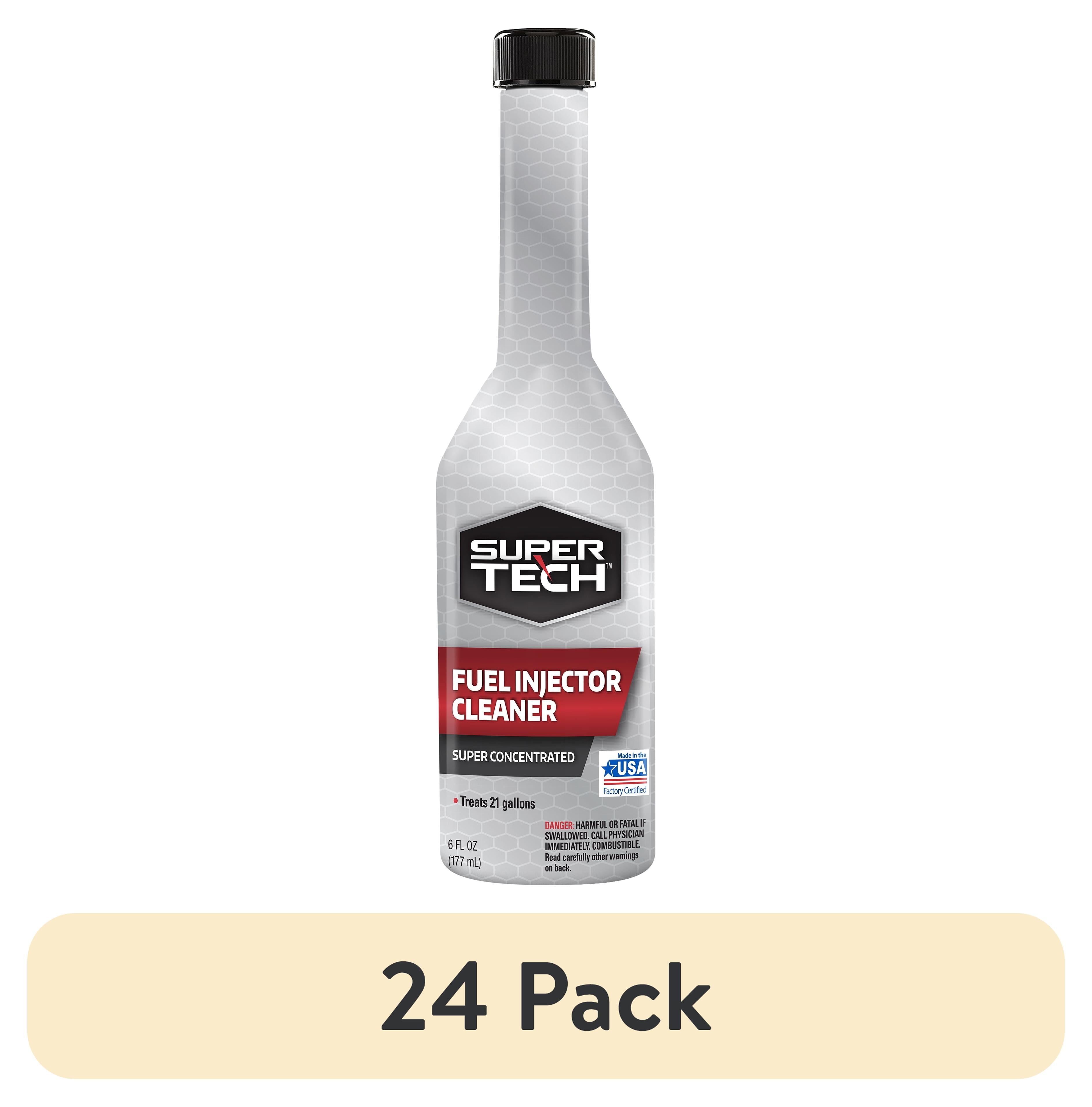 (24 pack) Super Tech Fuel Injector Cleaner Automotive Additive, 6 fl oz ...
