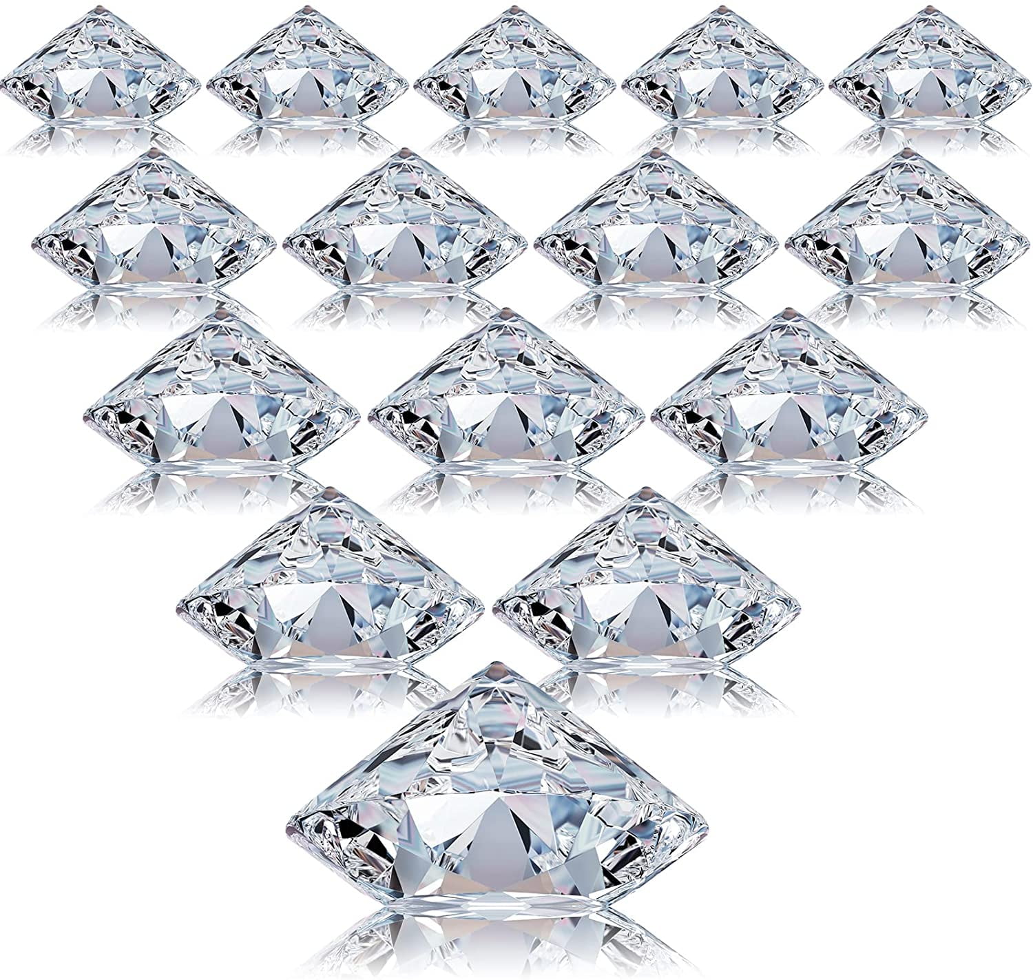 **24 pack diamond place card holders crystal diamond party decorations ...