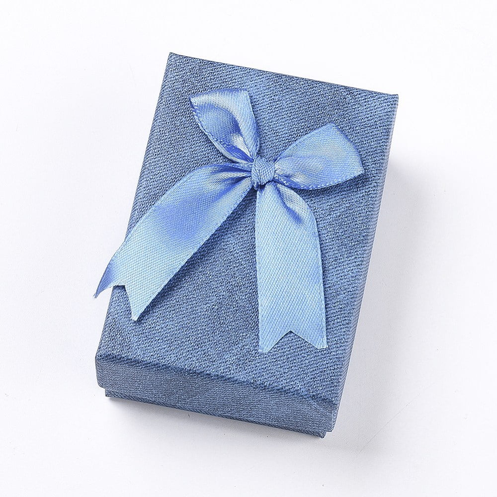 24 pc Cardboard Jewelry set boxes with Sponge Pad Inside Rectangle ...