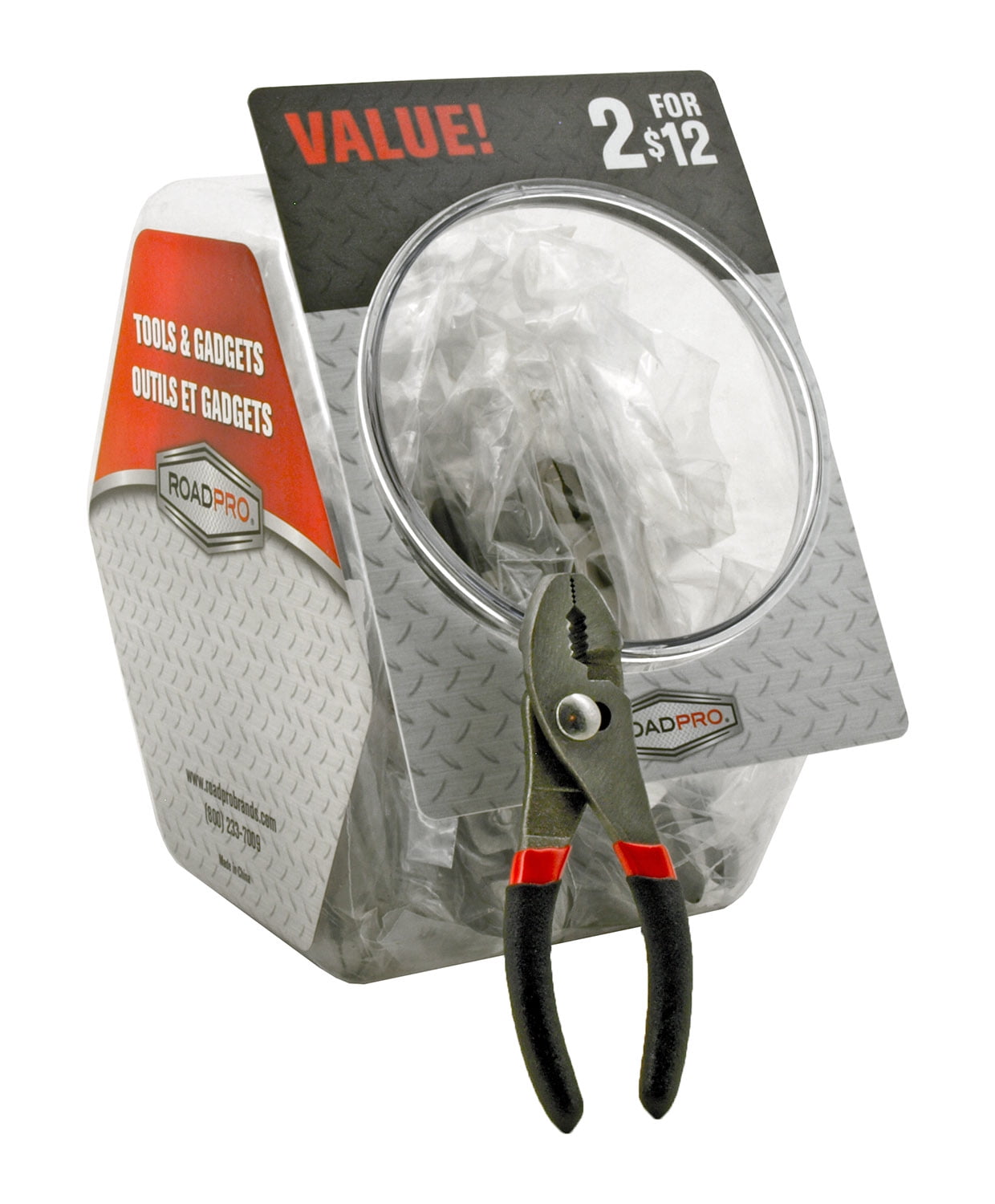 24 pc. Mini Slip Joint Pliers Countertop Display - Road Pro - Walmart.com