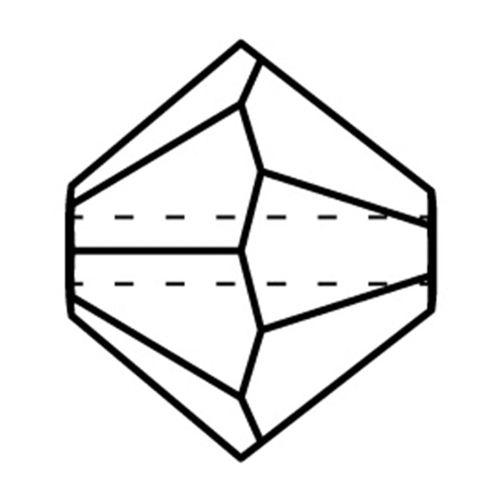 24 pc Preciosa® Beads Czech Bicone(451 69 302 Rondelle) 80310 201 ...