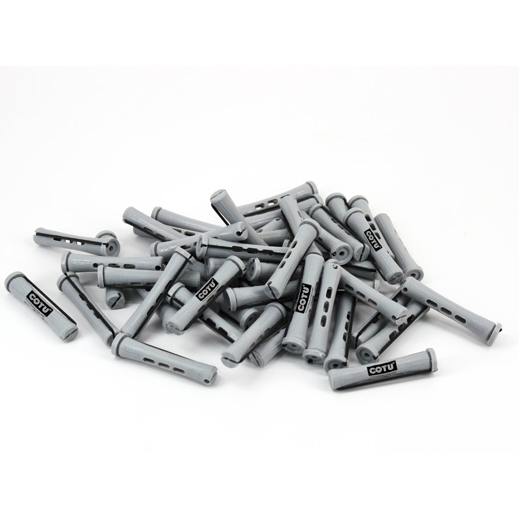 24 pc of COTU (R) Hair Perm Rods Short Size - Gray Color - Walmart.com