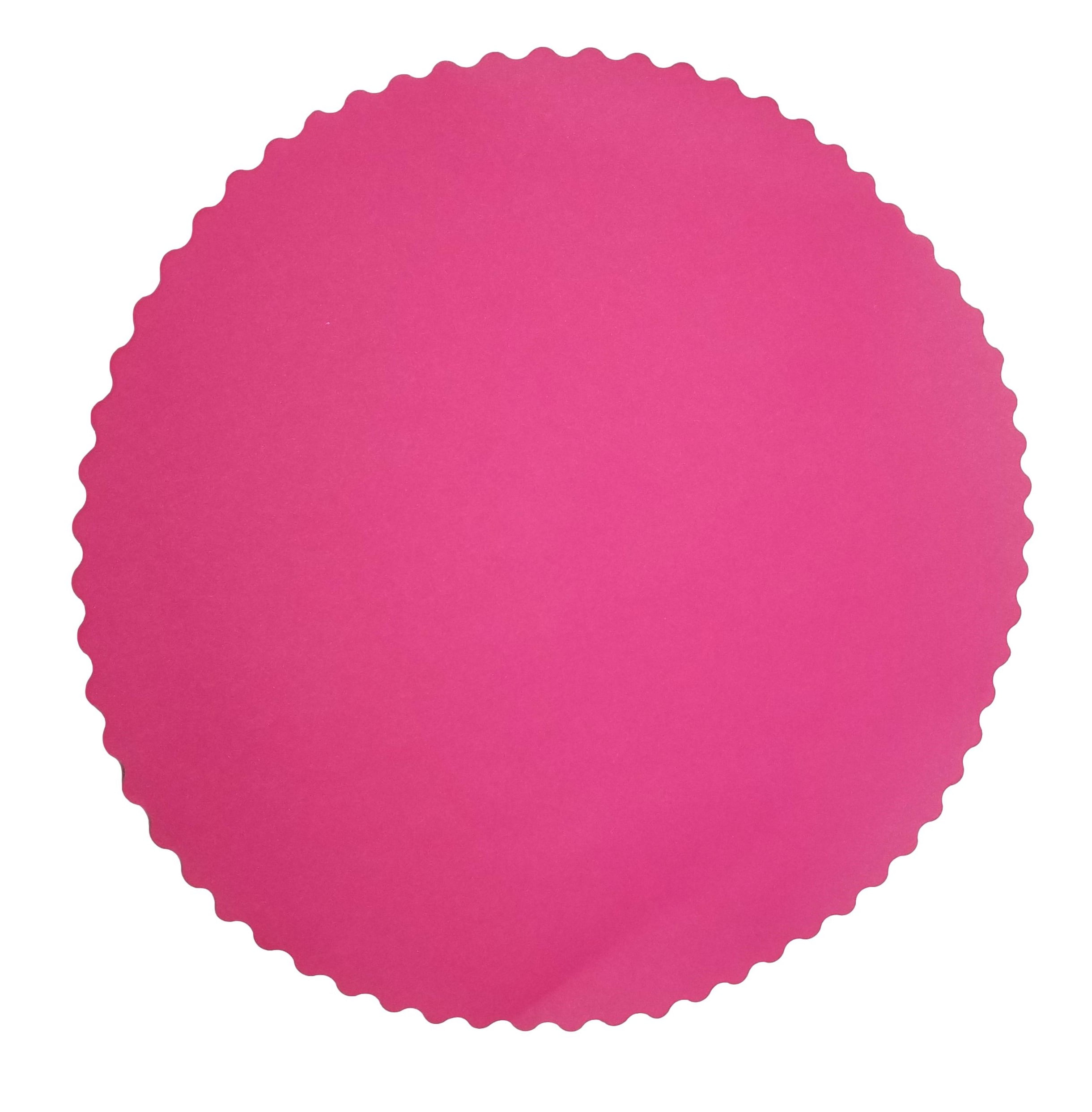 24 pcs - 14 inch diameter Hot pink Magenta round paper placemats ...