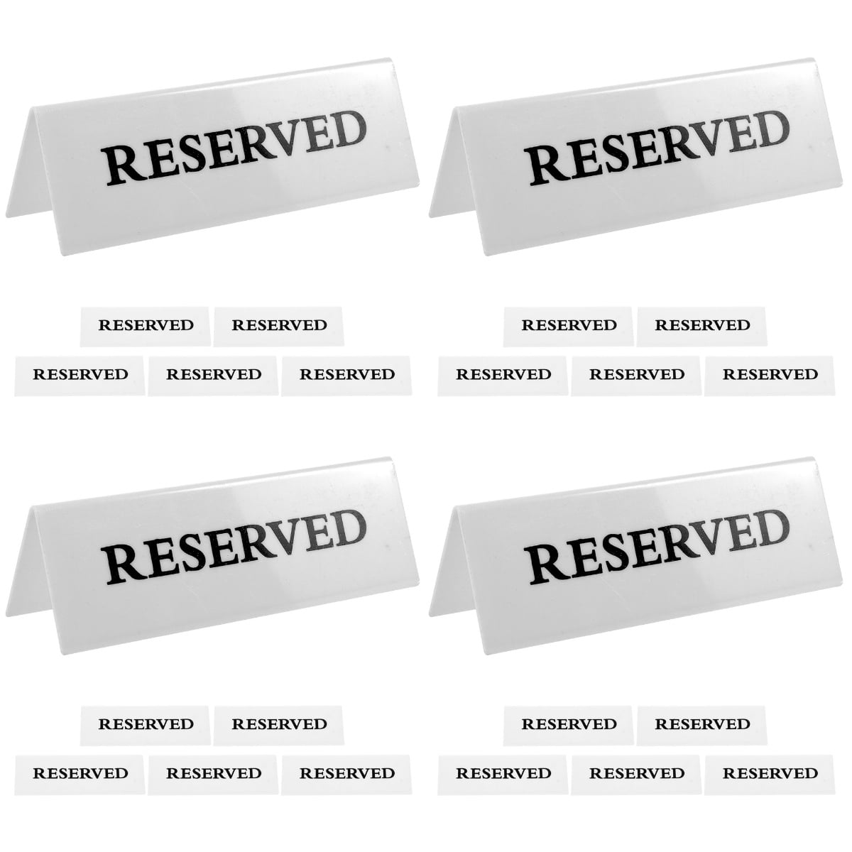 pcs Acrylic Reserved Signs Reserved Tent Signs Desk Signs Restaurant ...