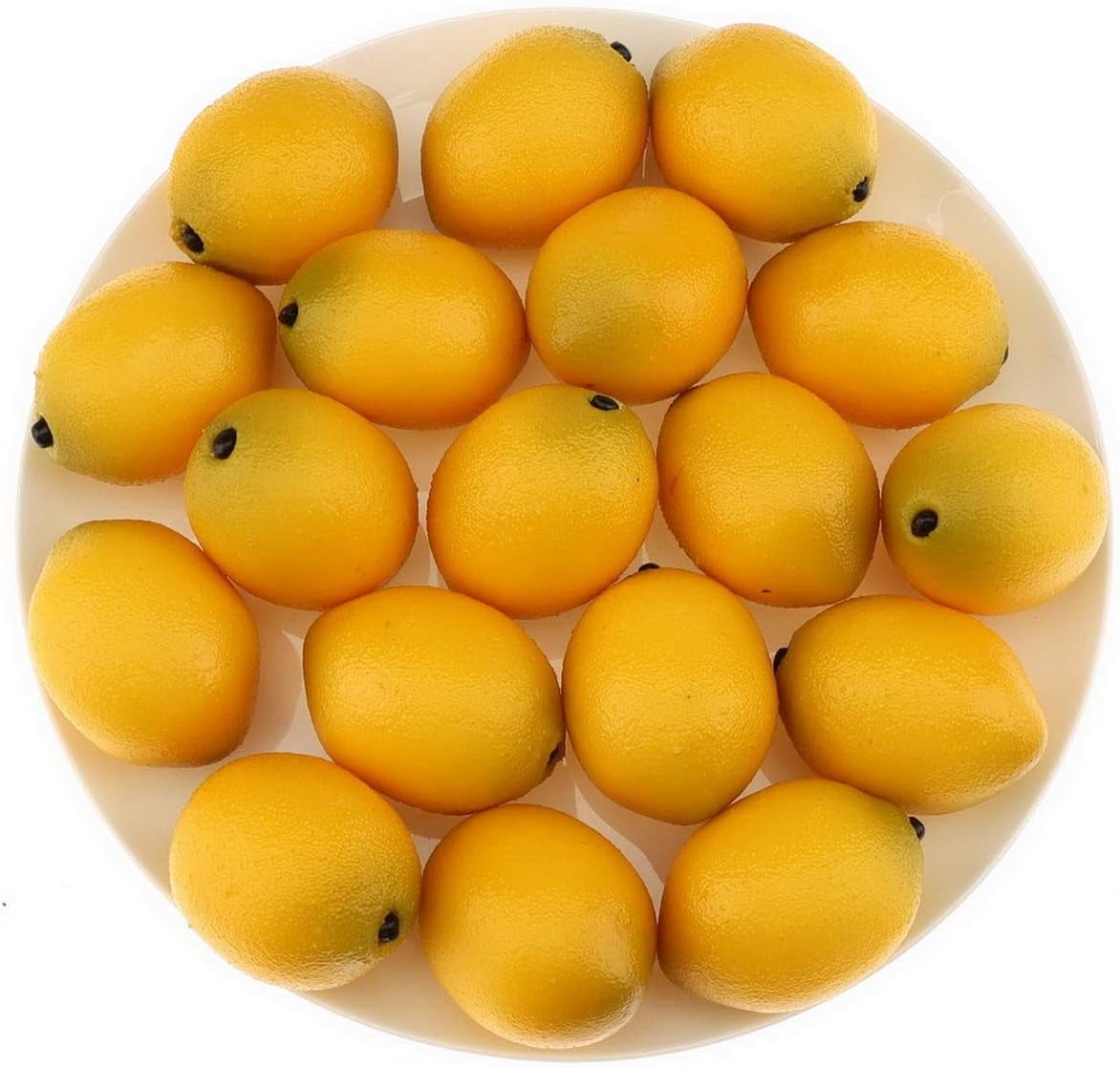 24 pcs Artificial Lemons and Limes for Decoration Fake Fruit Realistic for Home Party Bathroom ...