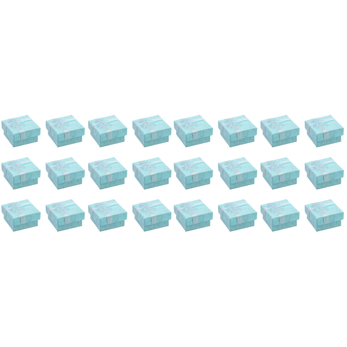 24 pcs Bow Design Jewelry Boxes Elegant Jewelry Box Ring Holders ...