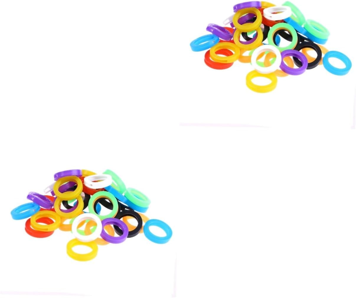 24 pcs Cap for House Organization Keys Rings Code Mixed Xxcm Coding ...