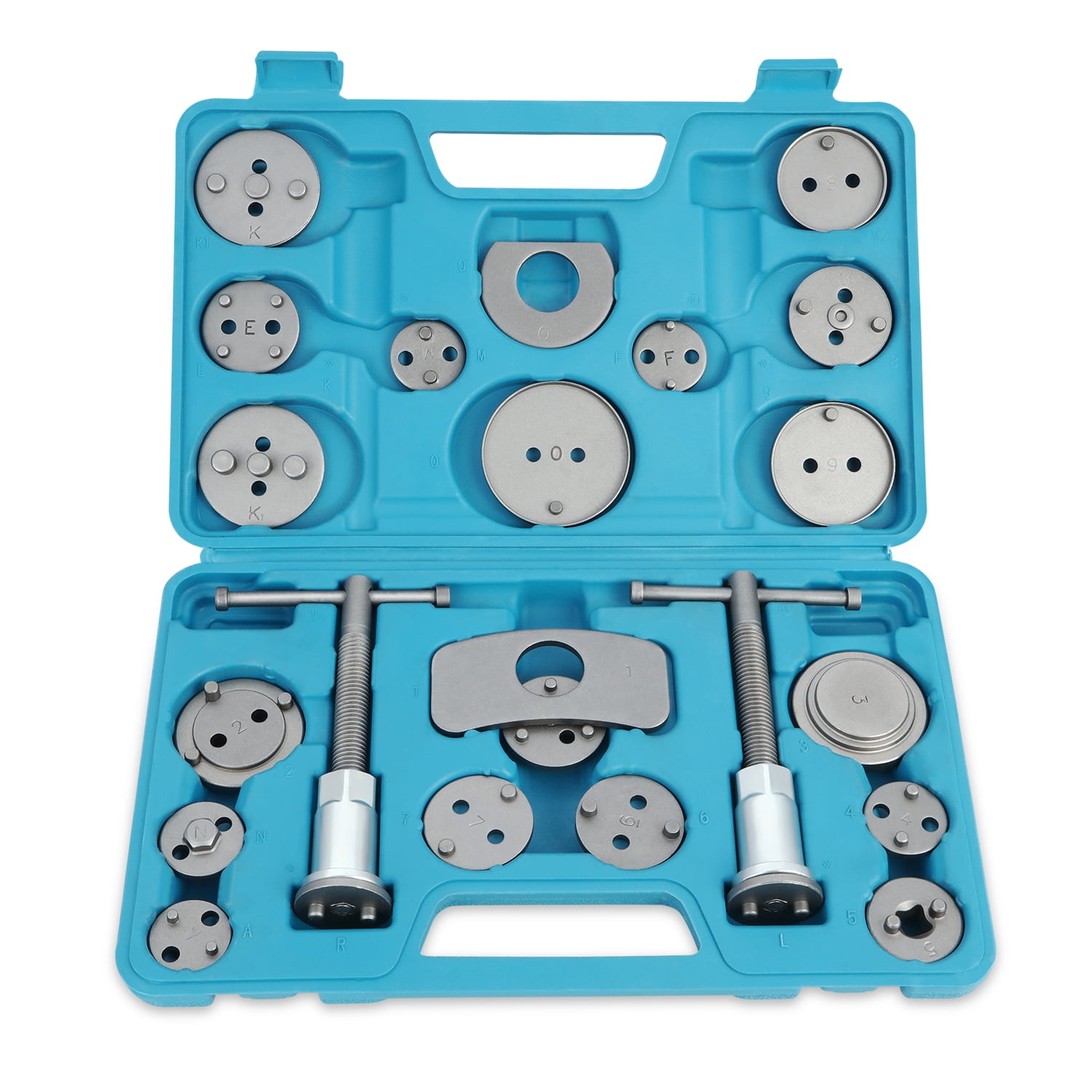 24-pcs Disc Brake Caliper Piston Compressor Wind Back Repair Tool Kit ...