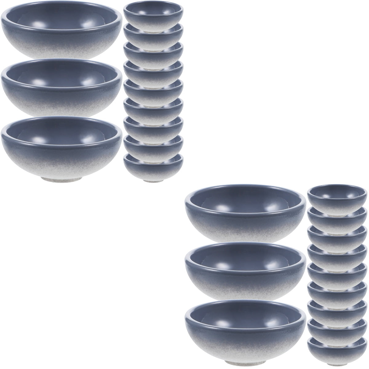 24 pcs Dolls House Miniature Bowls Round Mini Bowls Artificial Tiny ...