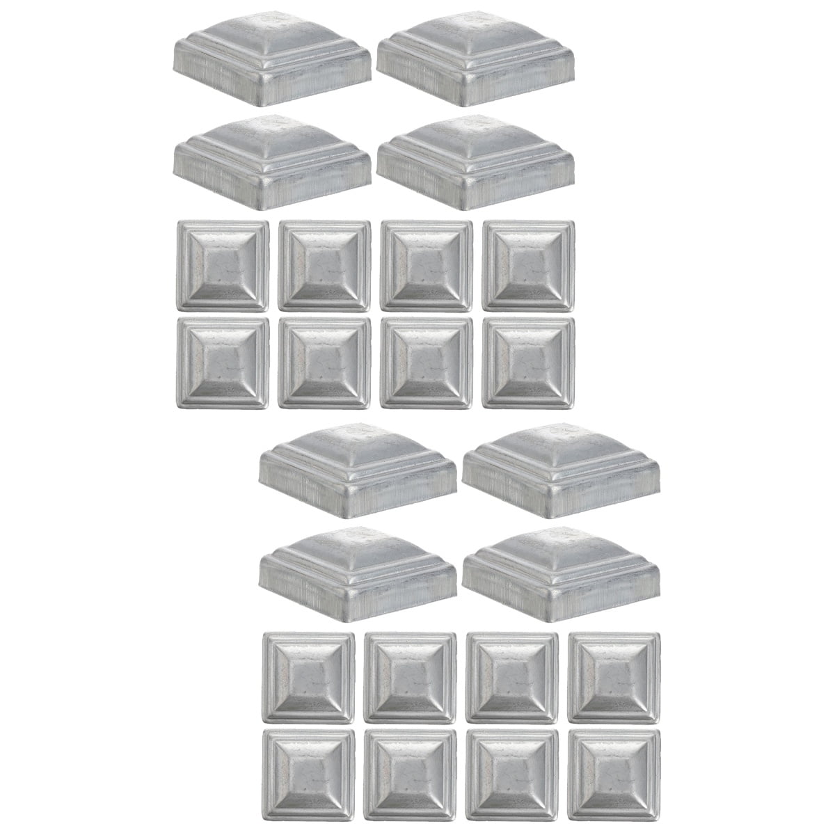 24 pcs Fence Post Caps Fence Sealing Cover Square Post Caps Fence ...