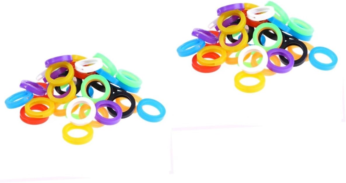 24 pcs Id Markers CapsAssorted House Labels to Coding Sleeve Color ...