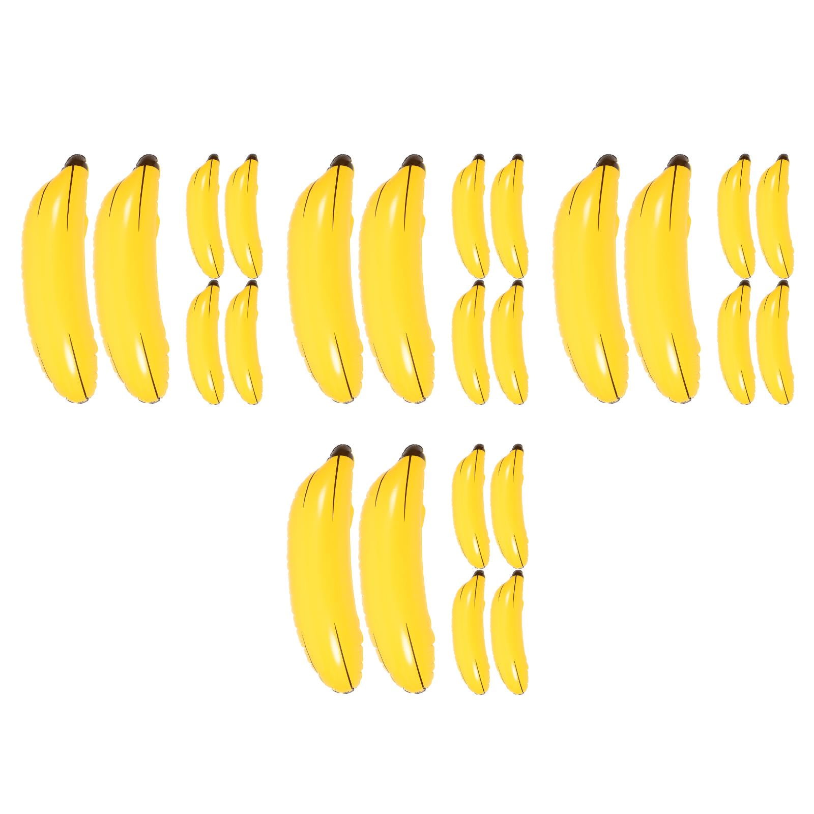 24 pcs PVC Inflatable Banana Toy Banana Inflatable Toy Float Inflatable ...