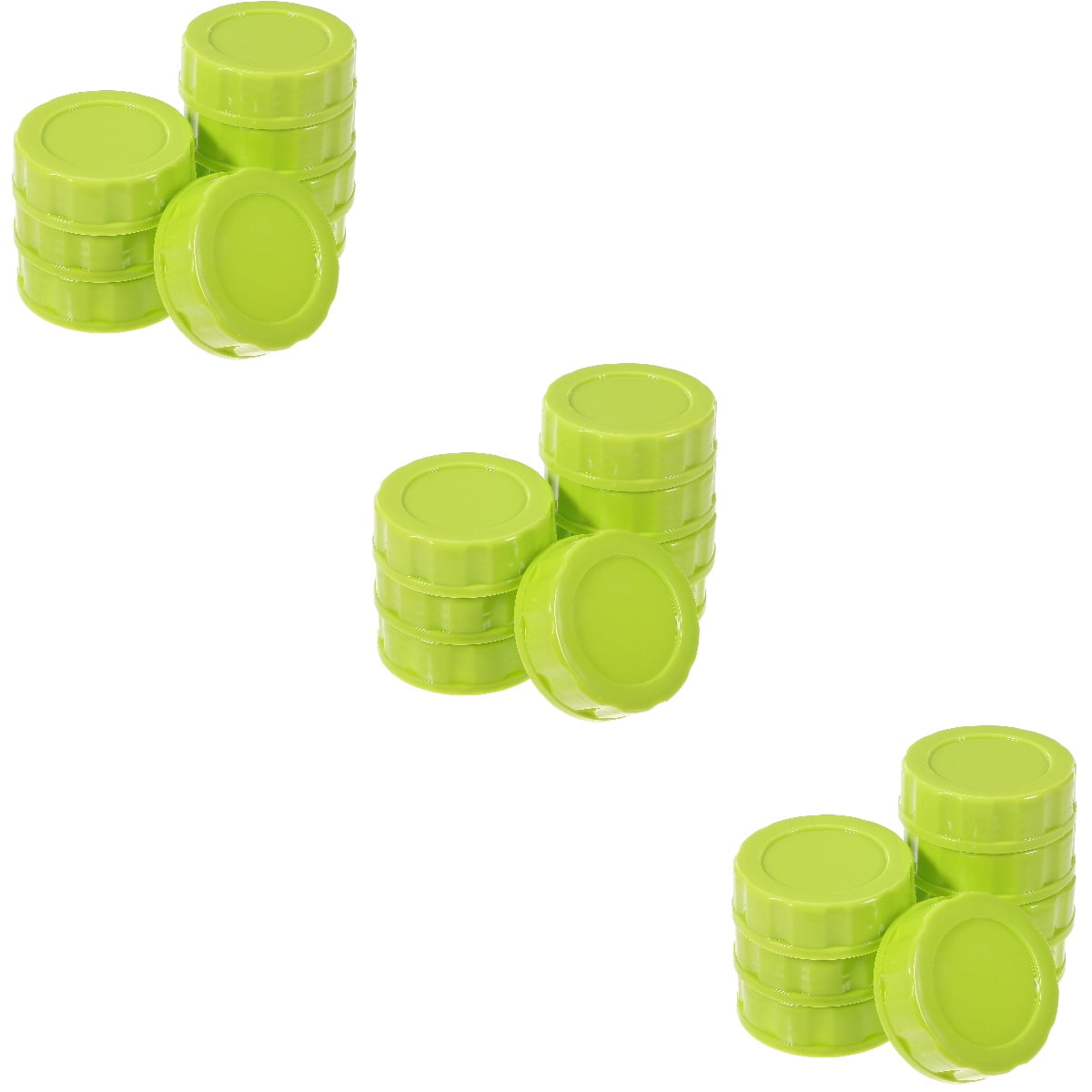 FENGGUIQU Milk Bottle Lids Green PP 24Pack Sealing Leak-Proof for Home ...