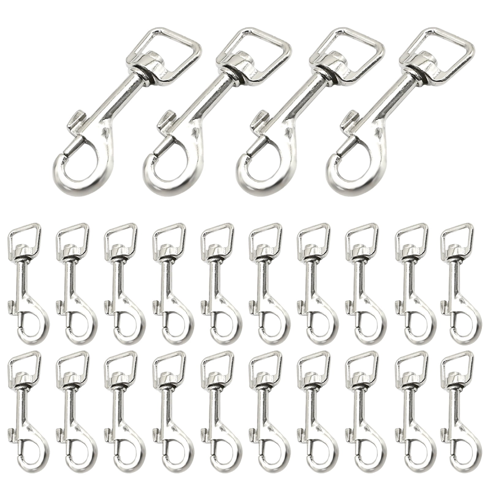 24 Pcs Swivel Snap Hooks, Heavy Duty 2.76 inch Flag Hooks, Single Ended ...