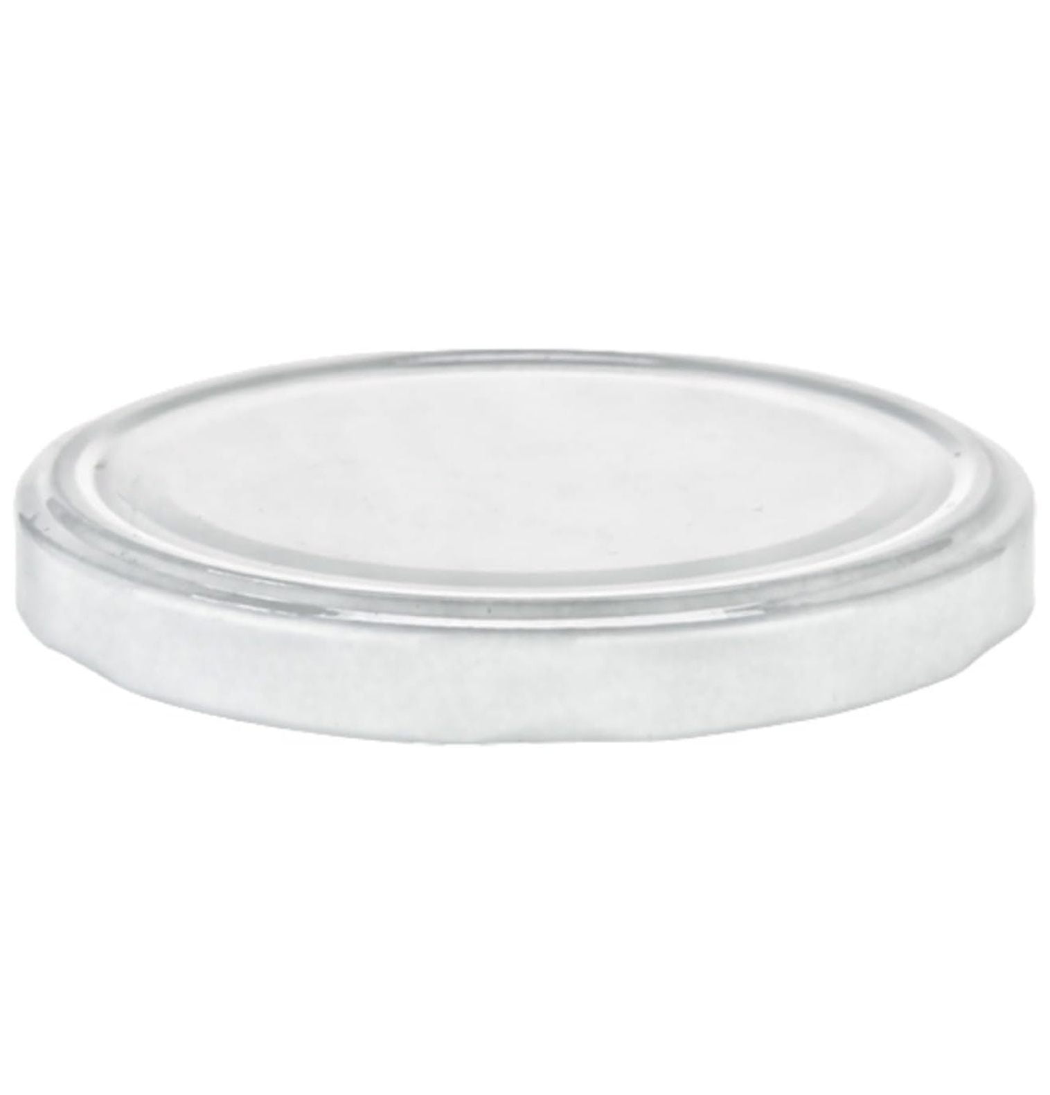 24 pcs White 89TW Lug Plastisol Liner Lids with Plastisol Liner (White ...