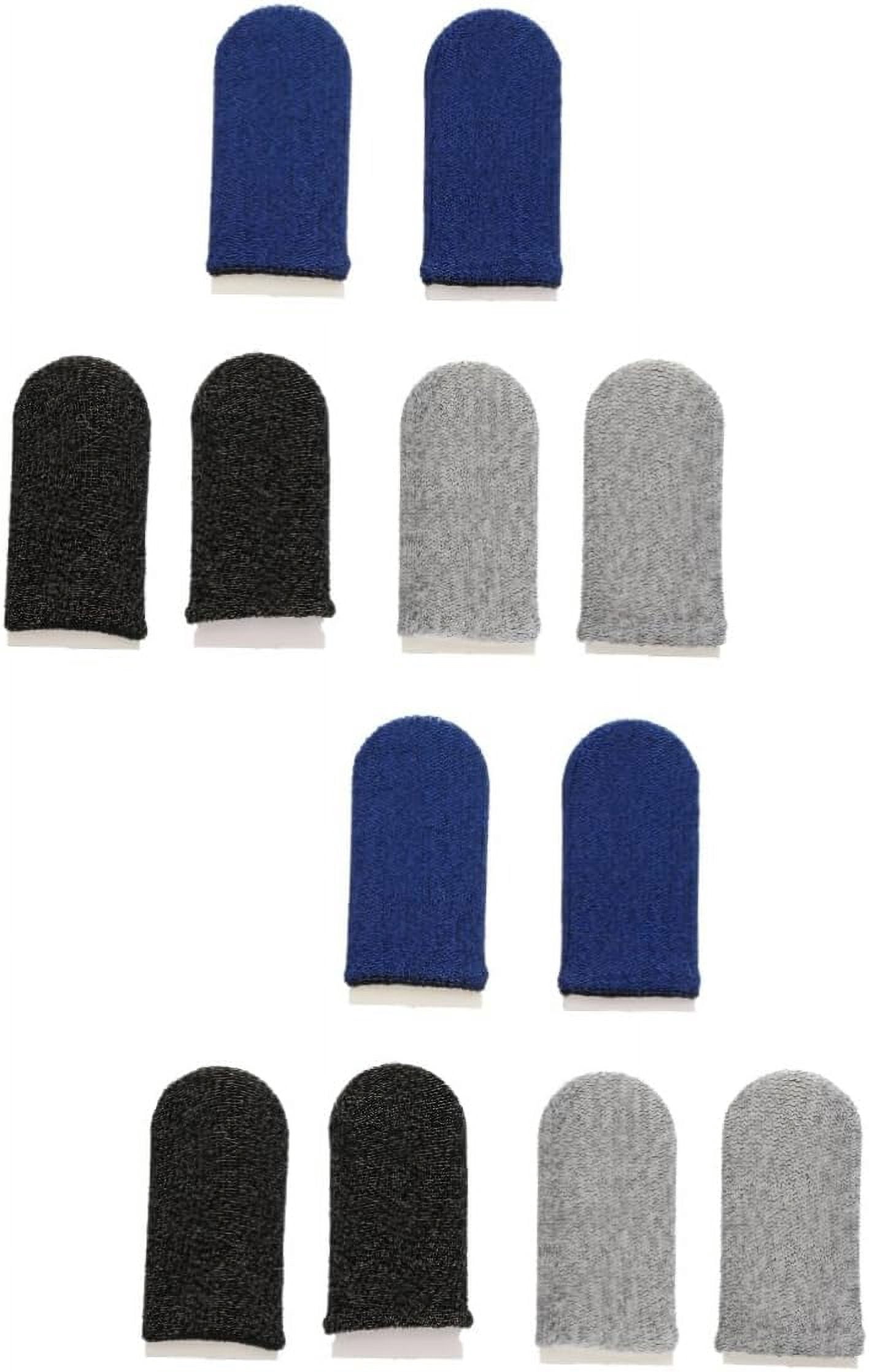 24 pcs cell phone gloves gaming finger cots handle lining anti-static ...