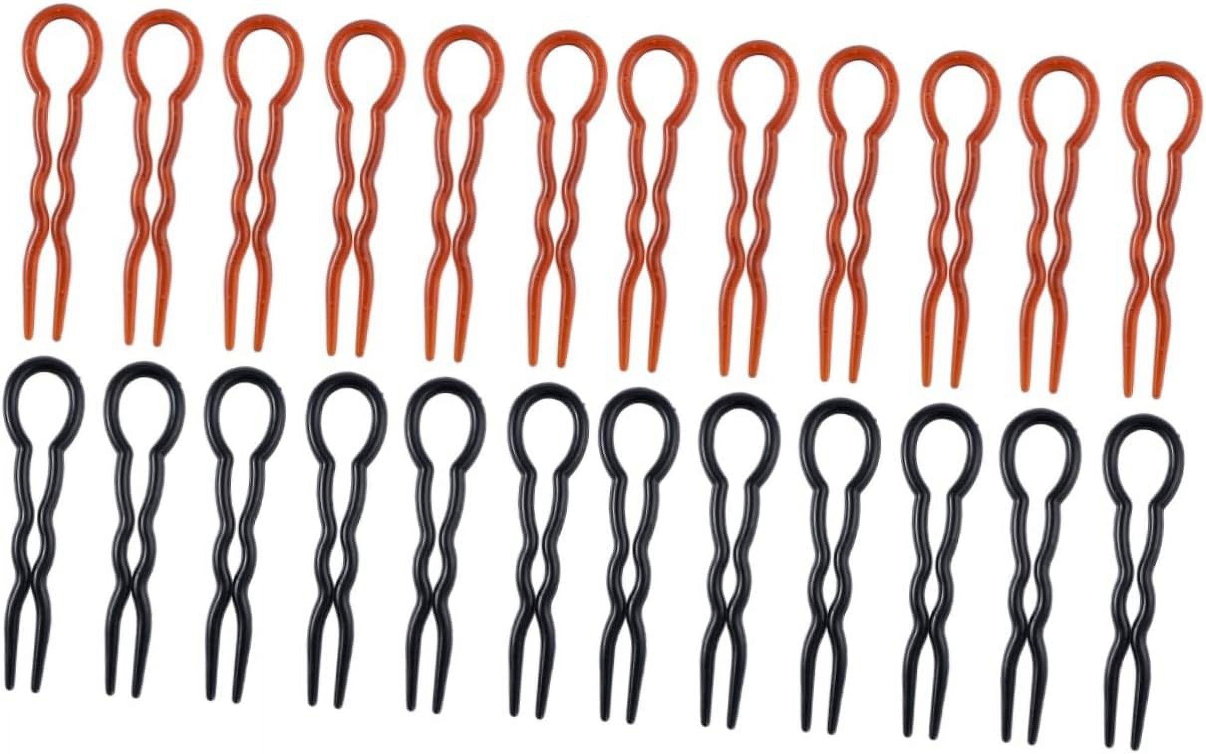 24 pcs u shaped bobby pins french stick clip pins vintage hair stick ...