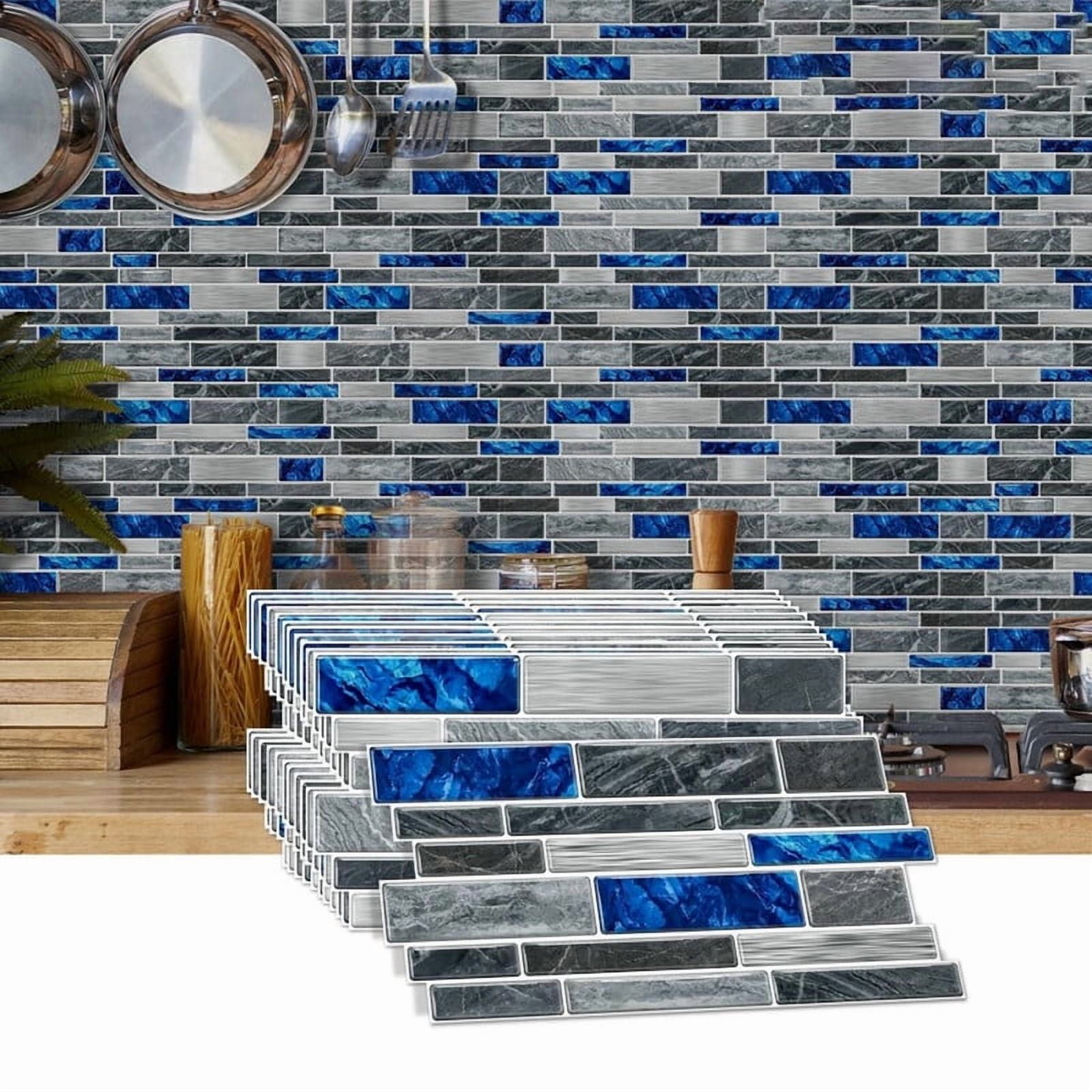 24 pieces of PVC crystal film imitation marble tile stickers, suitable ...