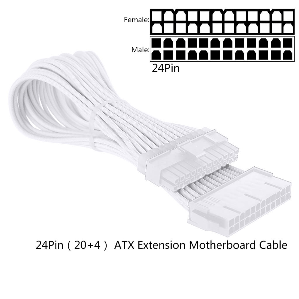 24-pin A TX//8-pin PCI-E GPU/8pin CPU/6-pin PCIE/4-Pin CPU Cable Sleeve ...