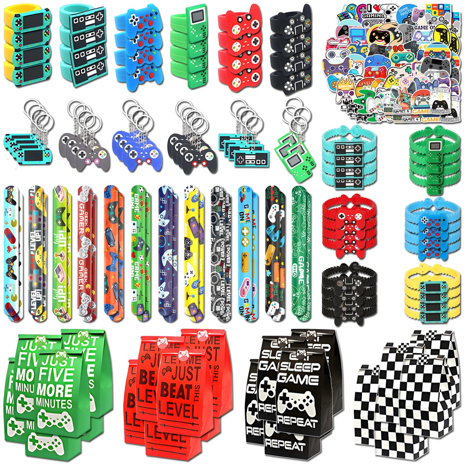 24 sets of Video Game Party Favors, 220 Pcs Gamer party Favors - Gaming ...