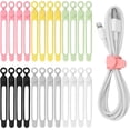 24 silicone cable ties, reusable wire束带, for wire harness ...
