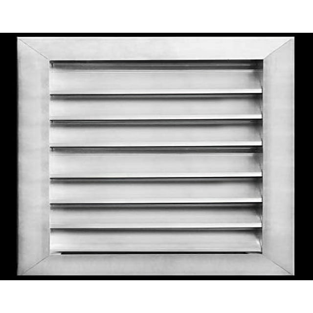 24"w X 26"h Aluminum Outdoor Weather Proof Louver - Rain & Waterproof ...