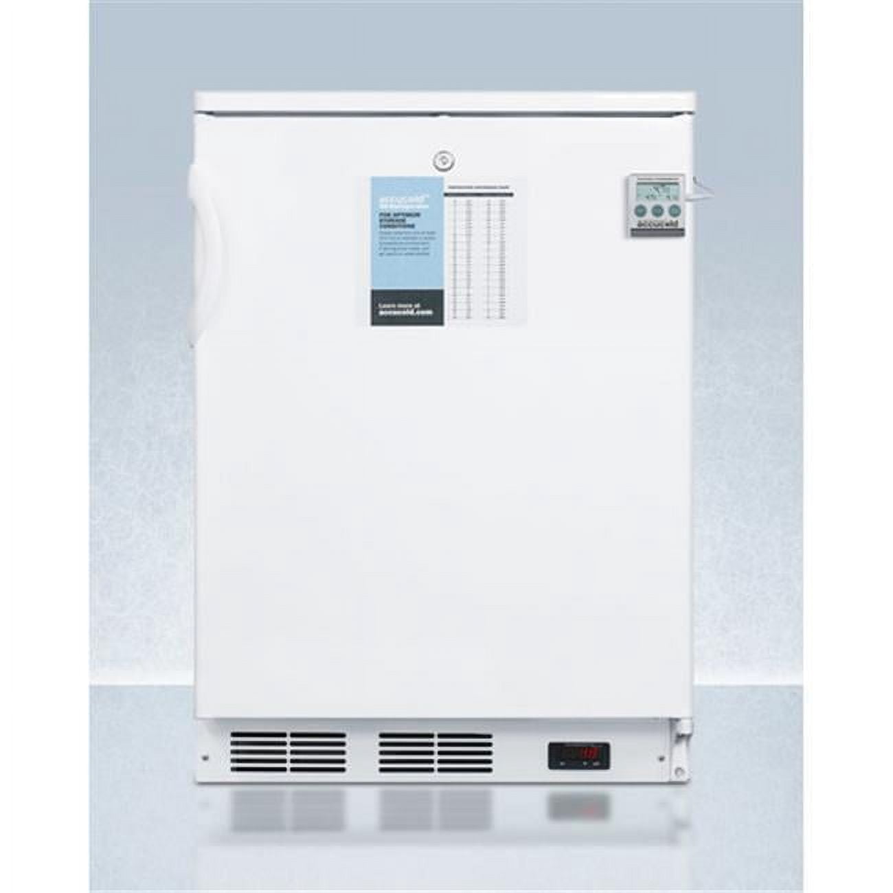 24" wide built-in all-refrigerator in white, auto defrost with a lock ...