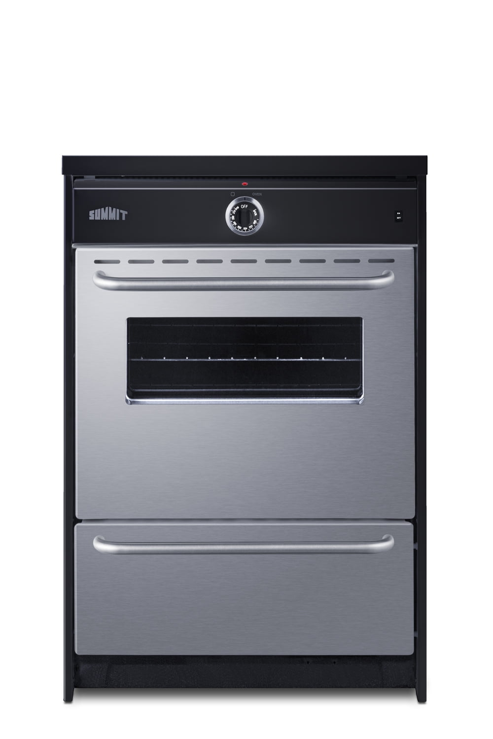 24" wide slide-in style 220V electric range in stainless steel with ...