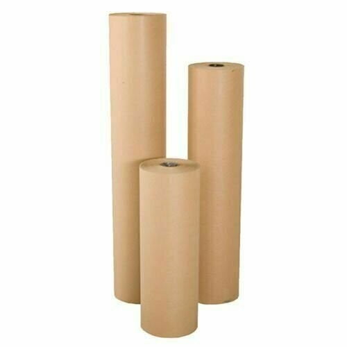 24" wide x 900' long 40 lb Rolled Brown Kraft Paper Shipping Void ...