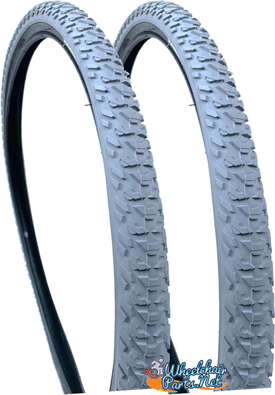 24" x 1 3/8" All Terrain Wheelchair Pneumatic Tires, Primo V-Track ...