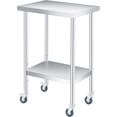 24 x 12 Inch Stainless Steel Work Table - Commercial Prep Station with ...