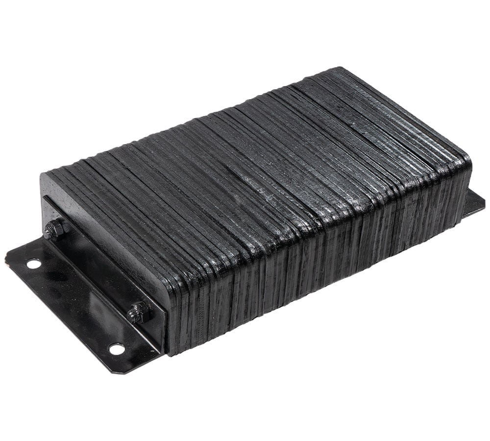 24" x 12" x 4.5" Viking Laminated Rubber Dock Bumper with Steel ...