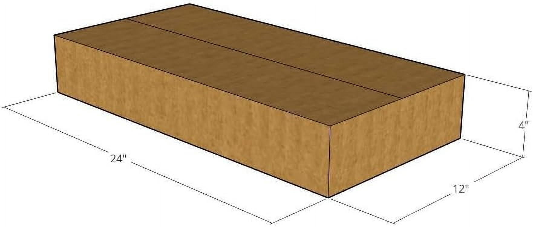 24" x 12" x 4" Corrugated Boxes 32 ECT (Pack of 10-24x12x4) | Quality ...
