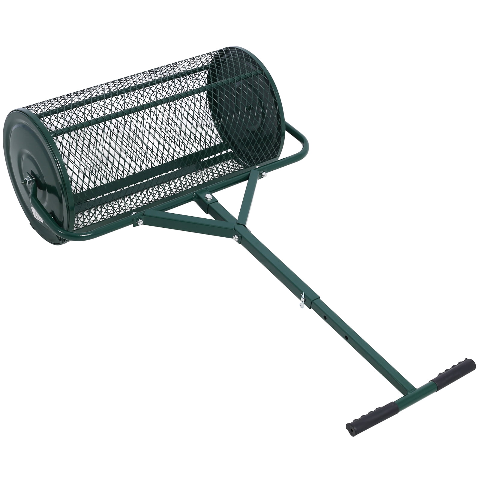 24" x 13" Peat Moss Spreader, Compost Spreader Metal Mesh with T Shaped ...