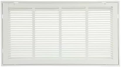 24" x 14" steel white filtered return air grille vent cover removable ...