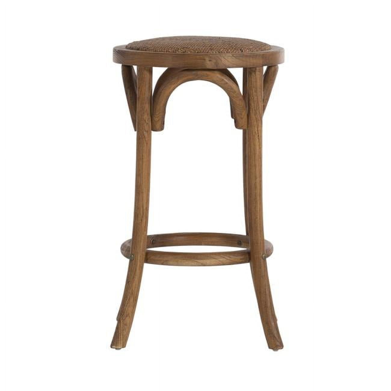 24 x 14 x 14 in. Rae Walnut Backless Counter Stool - Walmart.com