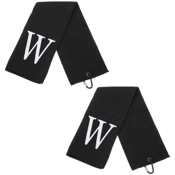 24 x 16 Inches Personalized Golf Towels with Clip Alphabet Embroidery ...