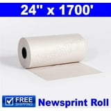 24" x 1700` 30# Newsprint Shipping Wrapping Stuffing Packaging Paper ...
