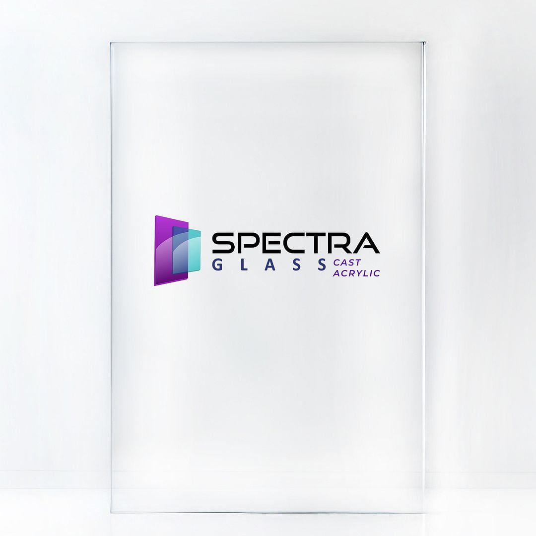 24" x 24" (2" Thick) Spectra Glass Clear Cast Acrylic Plastic Sheet ...