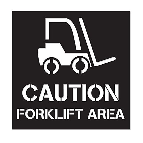 24" x 24" Masonite Floor Stencil -"Fire Exit - Keep Area Clear ...