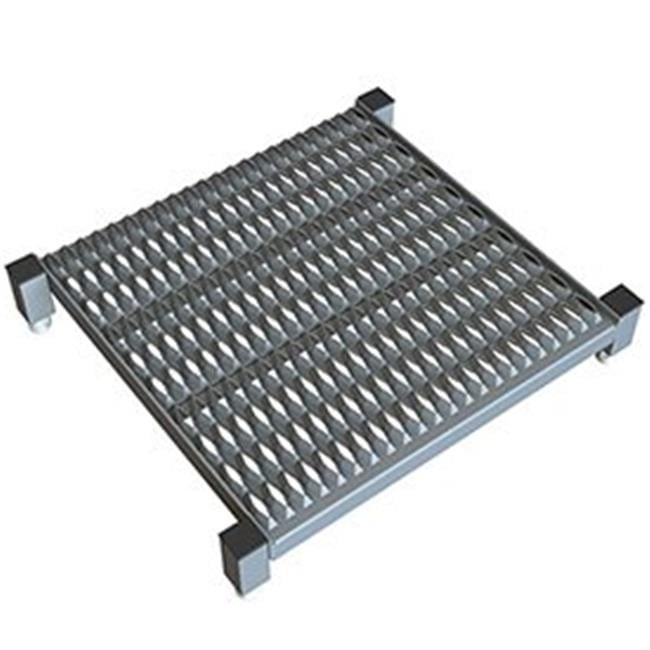 24 x 24 in. Adjustable Height Steel Work Platform - 5 to 8 in. - Gray ...