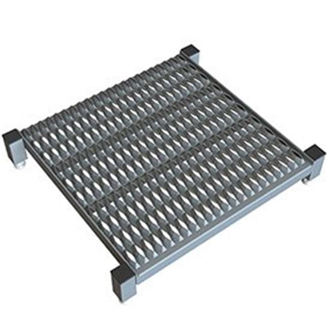 24 x 24 in. Adjustable Height Steel Work Platform - 9 to 14 in. - Gray ...