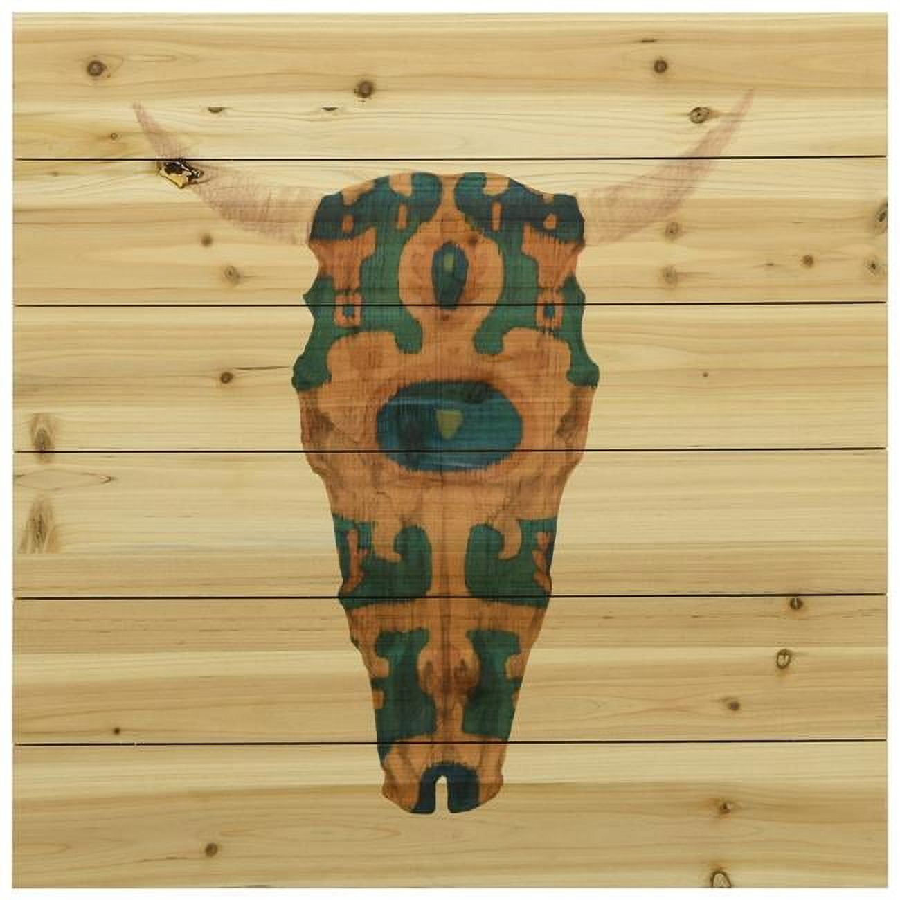 24 x 24 in. Antelope Skull Mount V Arte De Legno Digital Print on Solid ...