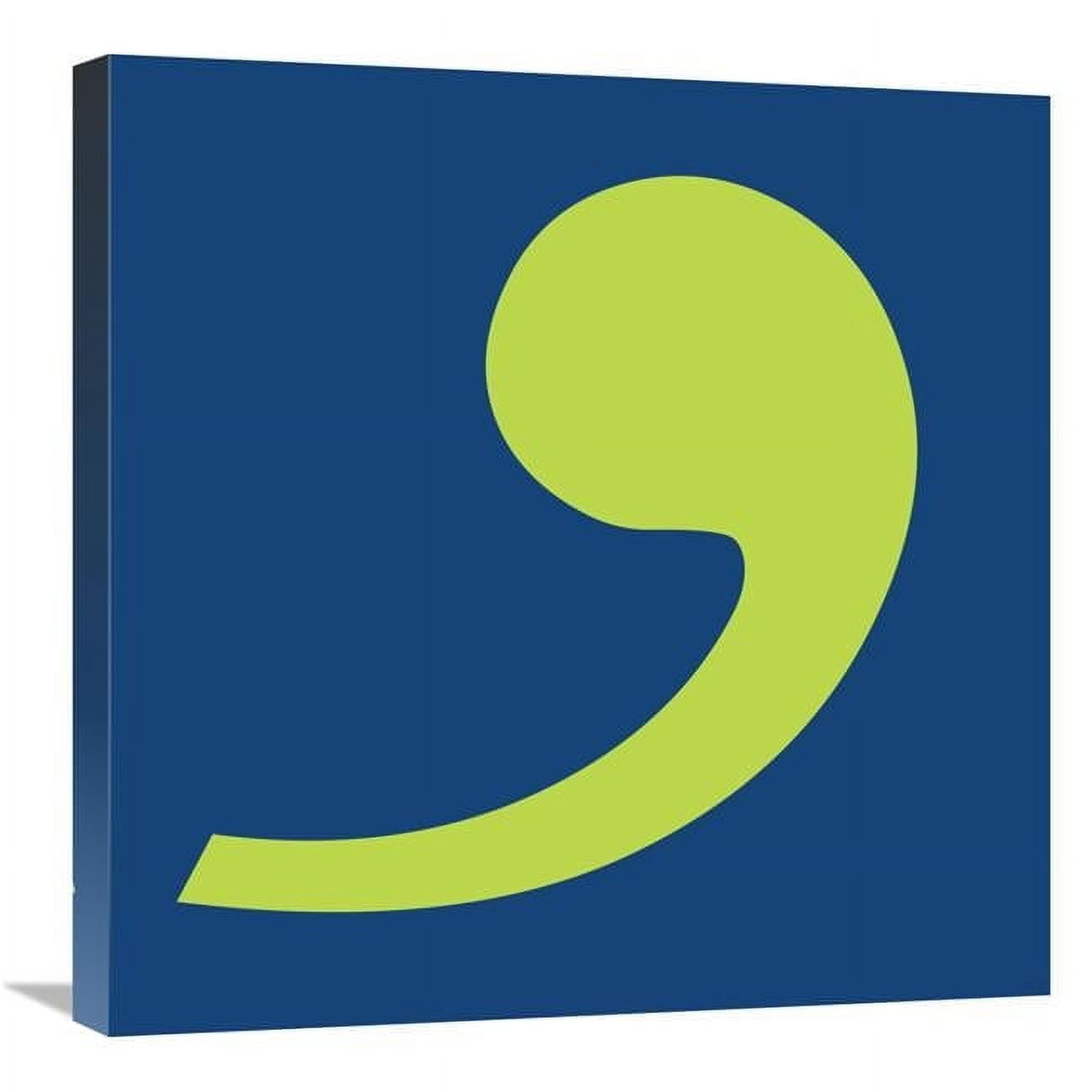 24 x 24 in. Bold Type - Comma Art Print - BG.Studio - Walmart.com