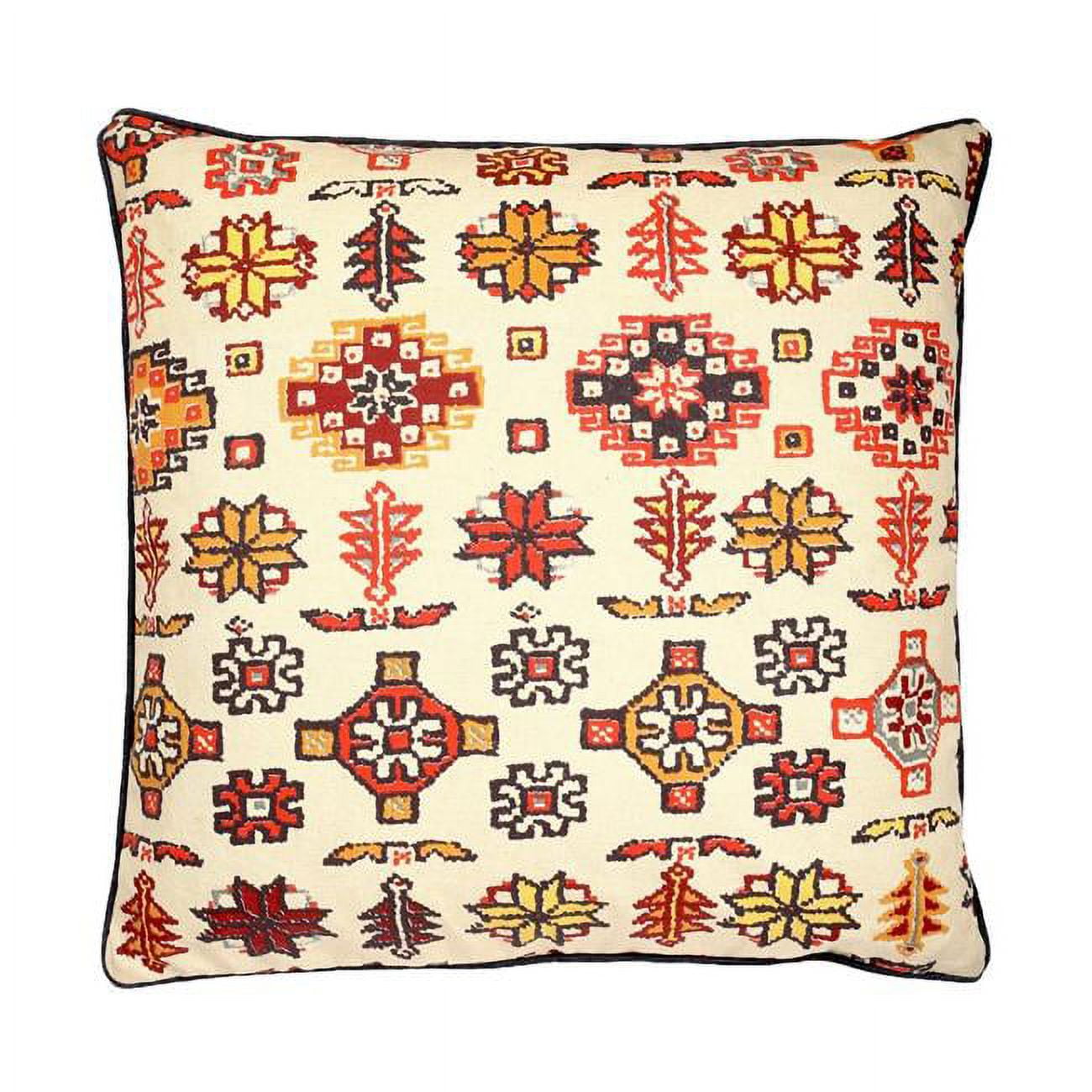 24 x 24 in. Multi-Patterned Ikat Pillow with Polyester Insert - Walmart.com
